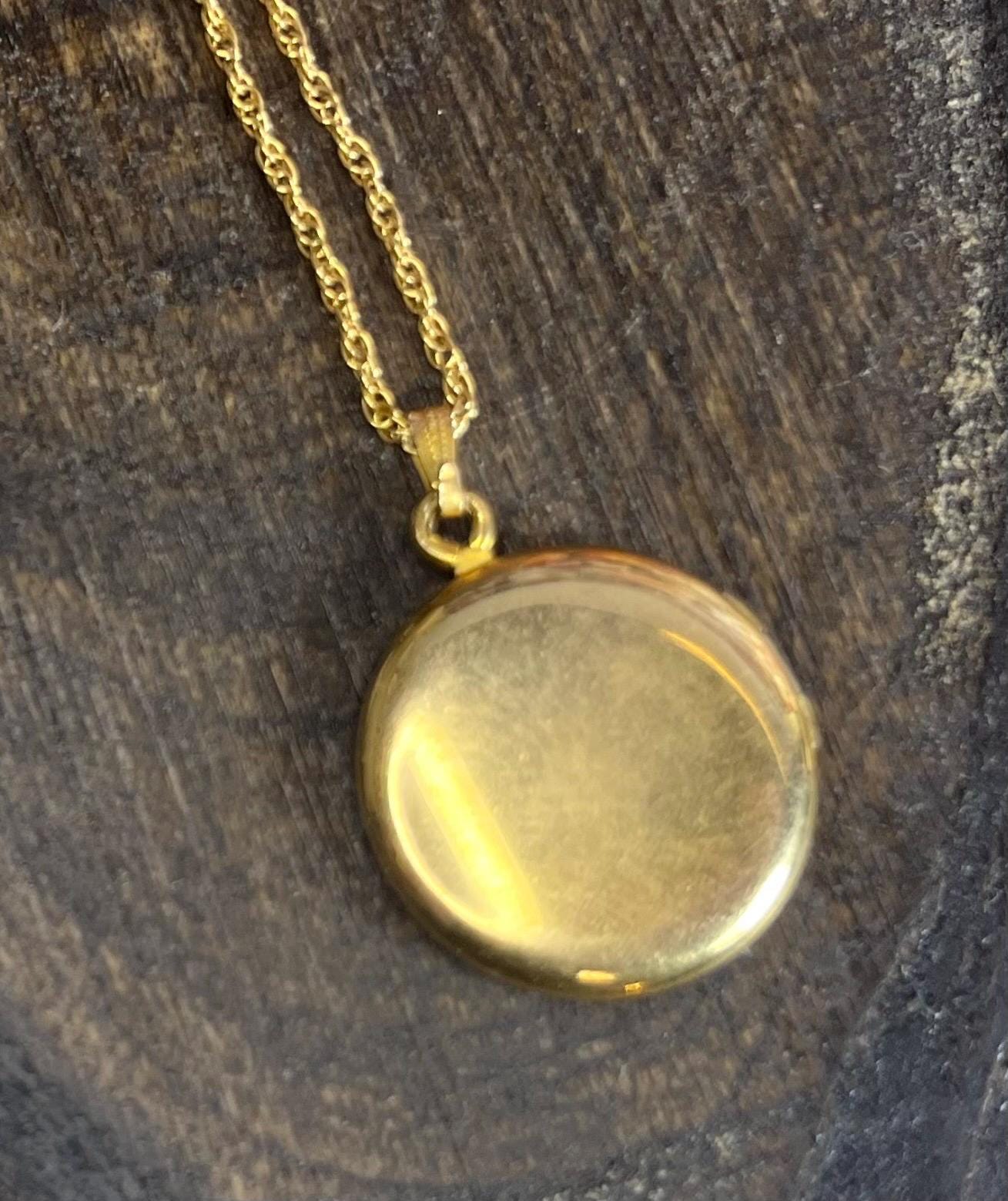 Vintage 1/20 10k MM Gold Filled Flower Locket With 12k GF Speidel Chain ...