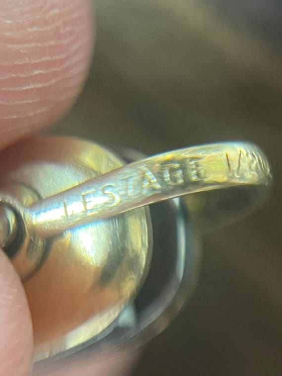 Vintage Lestage Gold Filled Pocket Watch Fob Knife V3… - Gem