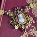 Antique Gold Filled Victorian Carved Cameo Book Chain Necklace V92 - Etsy