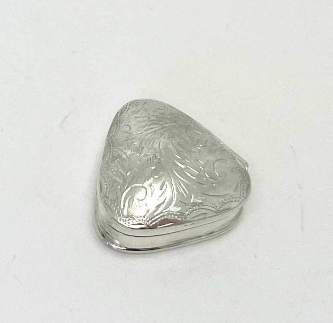 Vintage Sterling Silver Fancy Pill Box V124 - Etsy