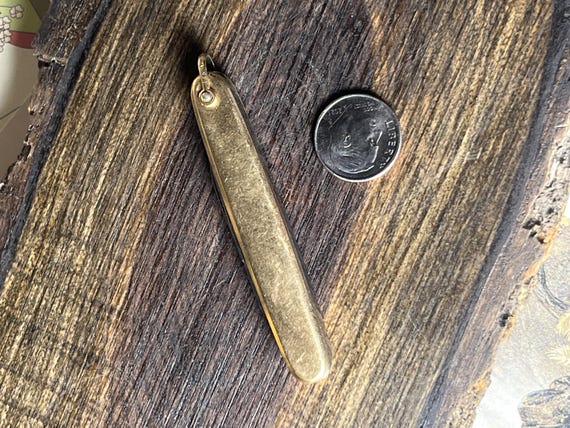 Vintage Lestage Gold Filled Pocket Watch Fob Knife V3… - Gem