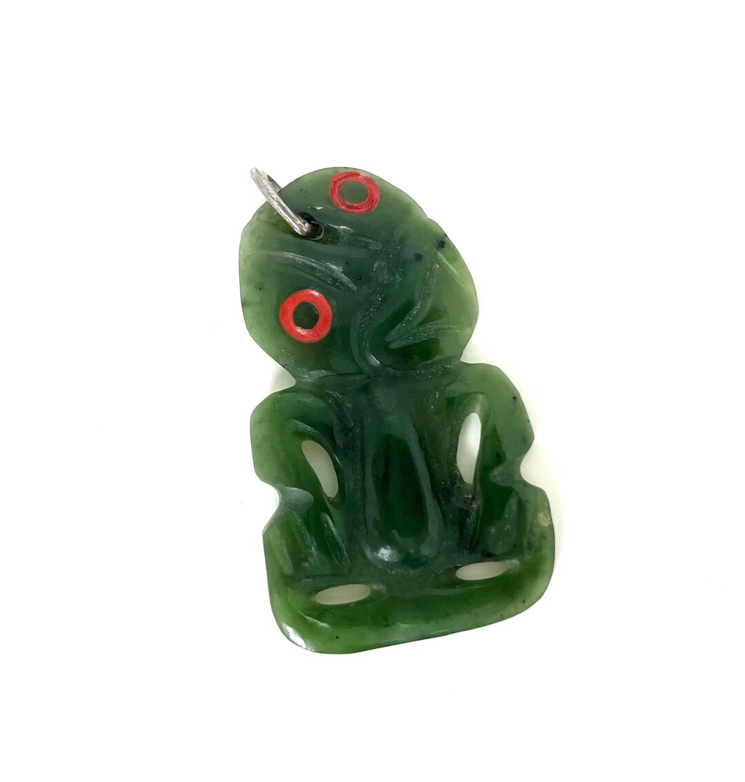 Vintage Rare Hei-tiki Nephrite Gemstone Amulet Pendent V23 - Etsy