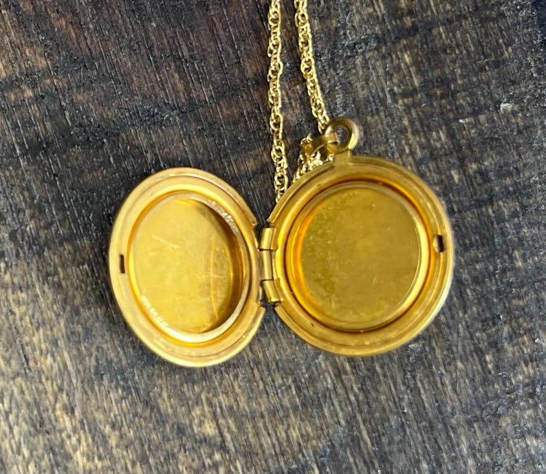 Vintage 1/20 10k MM Gold Filled Flower Locket With 12k GF Speidel Chain ...