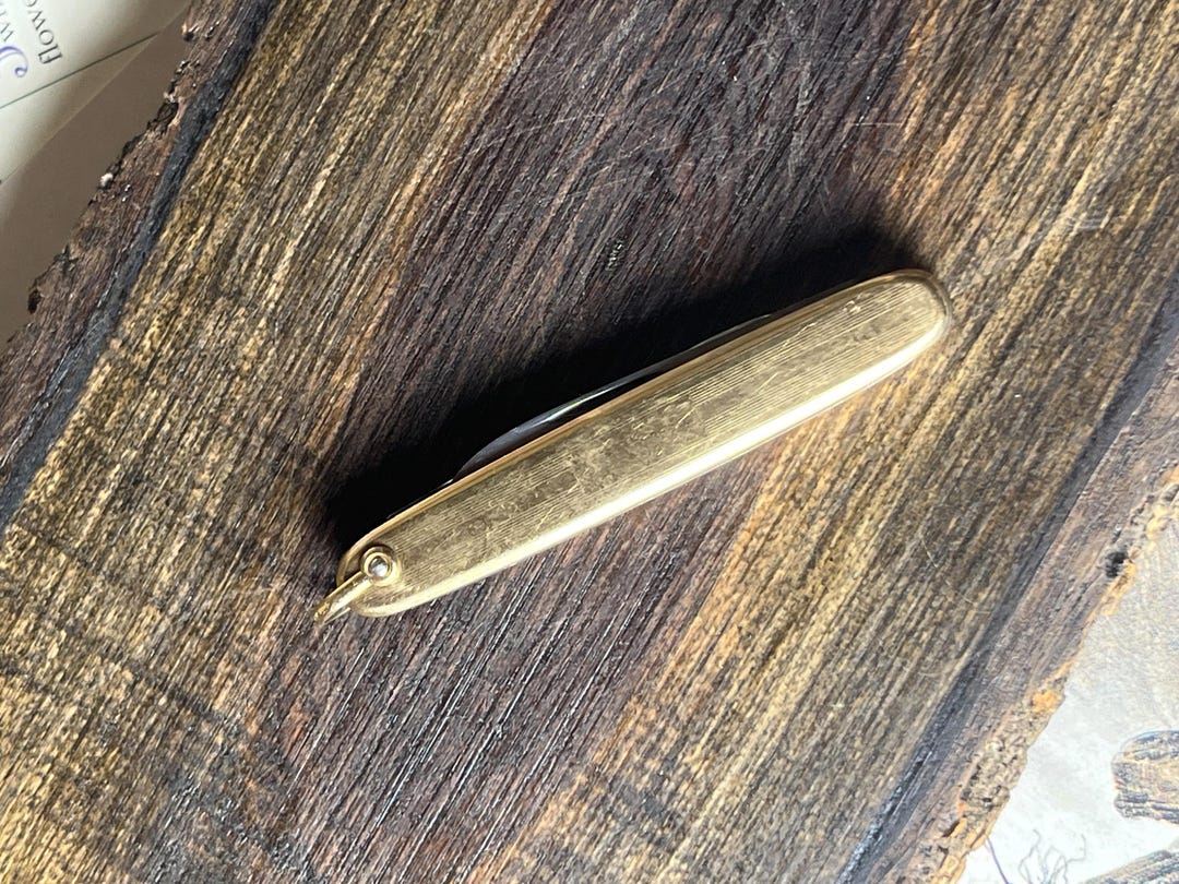 Vintage Lestage Gold Filled Pocket Watch Fob Knife V388 - Etsy