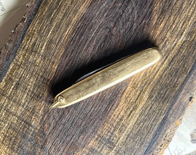 Vintage Lestage Gold Filled Pocket Watch Fob Knife V388 - Etsy