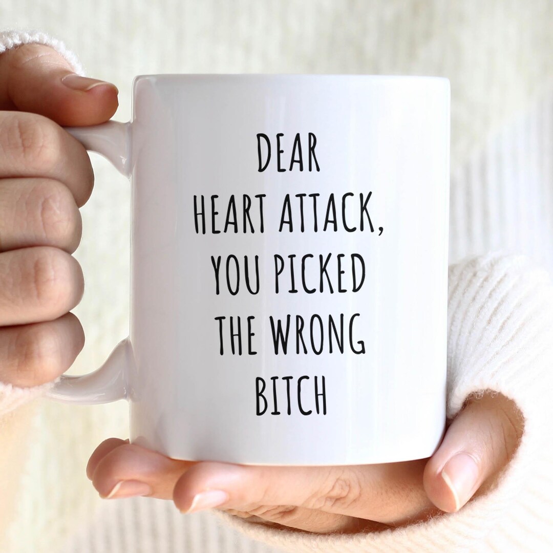 Heart Attack Mug, Heart Attack Gift, Heart Surgery Mug, Heart Attack ...