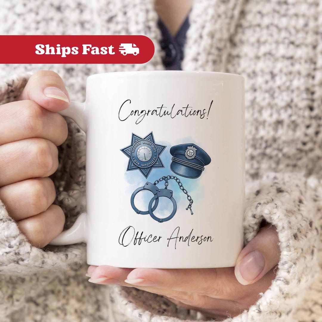 Personalized Police Gift Custom Police Mug, Cop Mug Cop Gift for Men ...