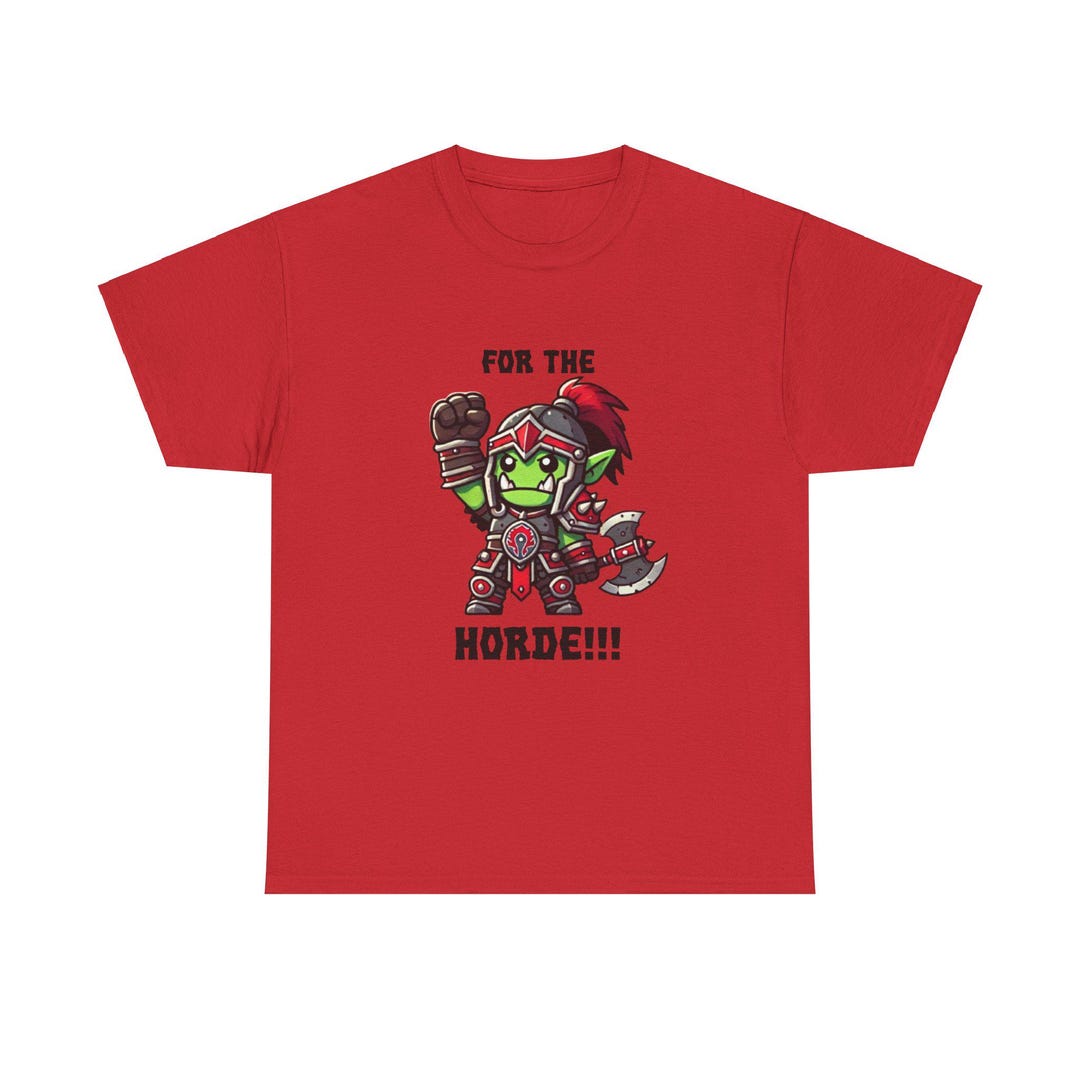 Chibi Orc Unisex Tee Horde Faction World of Warcraft Soft Fabric ...