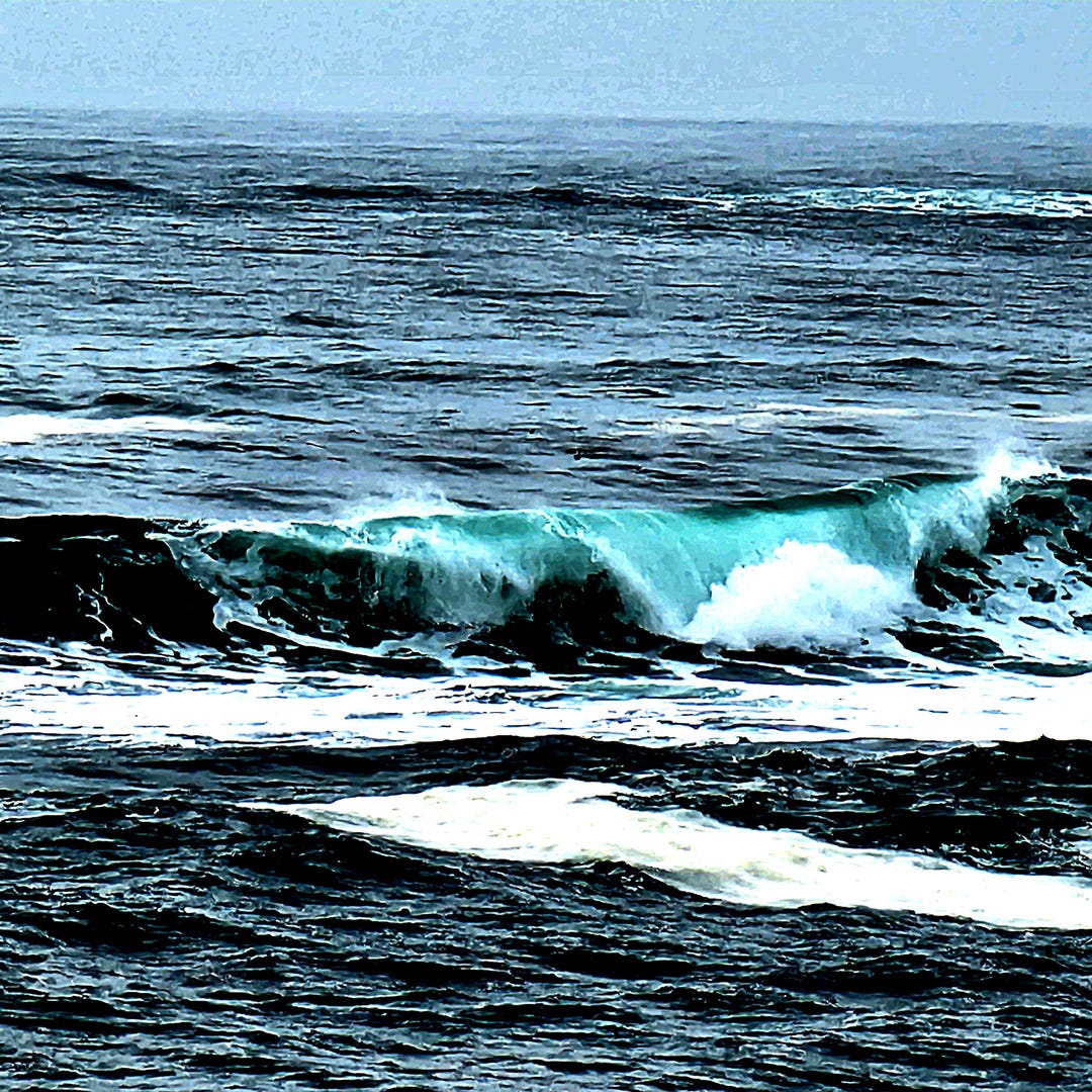 CA Central Coast Aqua Ocean Wave - Etsy