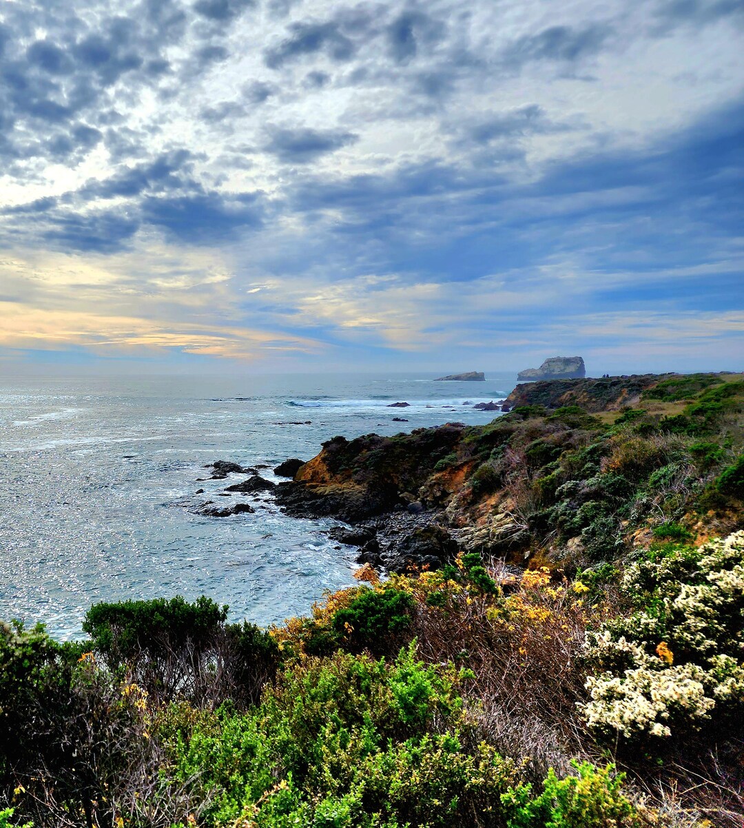 CA Central Coast Late Afternoon Shoreline View North - Etsy