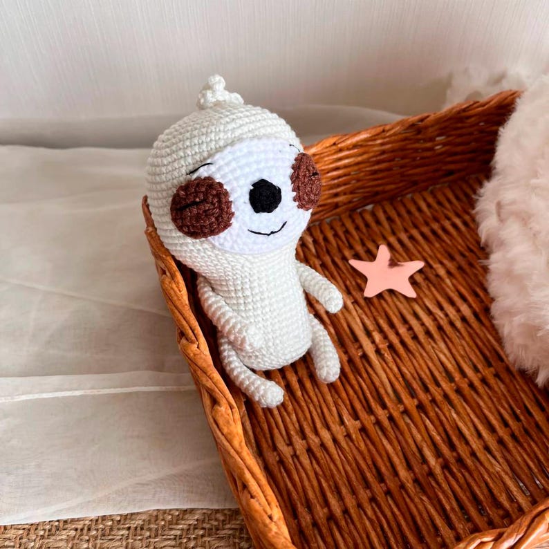 Mini Crochet Sloth Plush – Handmade Amigurumi Sloth Toy – Cute Cotton ...