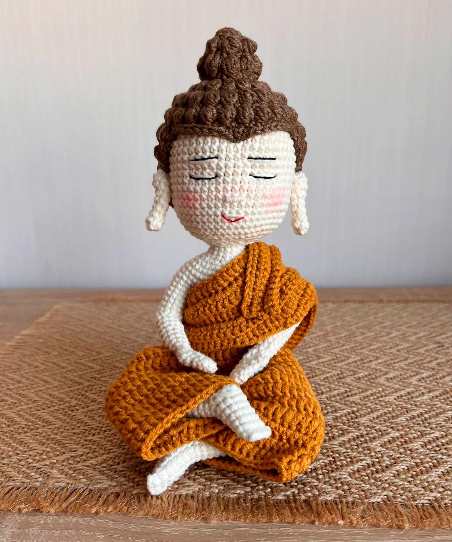 Handmade Crochet Buddha Dolls – Meditating Amigurumi Zen Figures ...