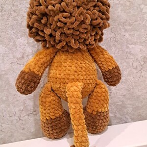 Crochet Lion, Handmade Plush Lion Toy, Lion Amigurumi, Soft Stuffed ...