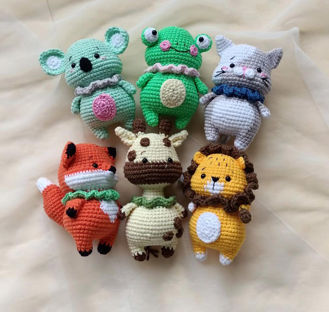 Mini Crochet Woodland Animals – Amigurumi Forest Plush Toys & Keychains ...