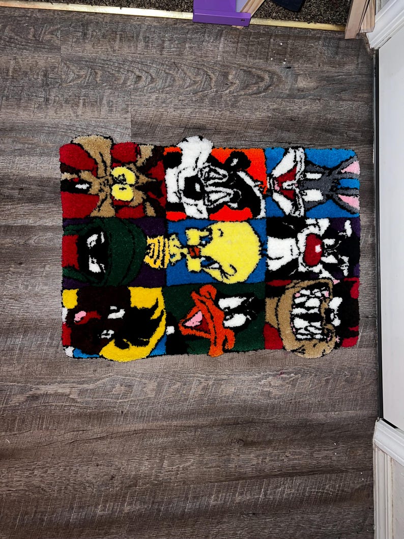 Looney Tunes Tufted Rug - Etsy