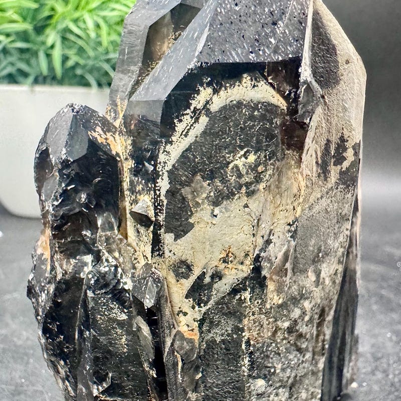 Black Morion Quartz Beads - Etsy