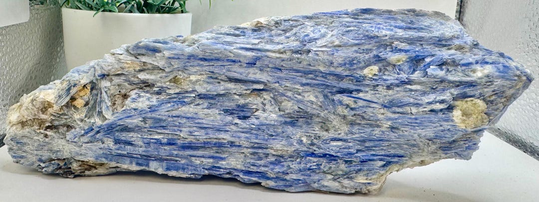 Natural Crystal Rare Kyanite Raw Specimen With Big Blue Needle ...