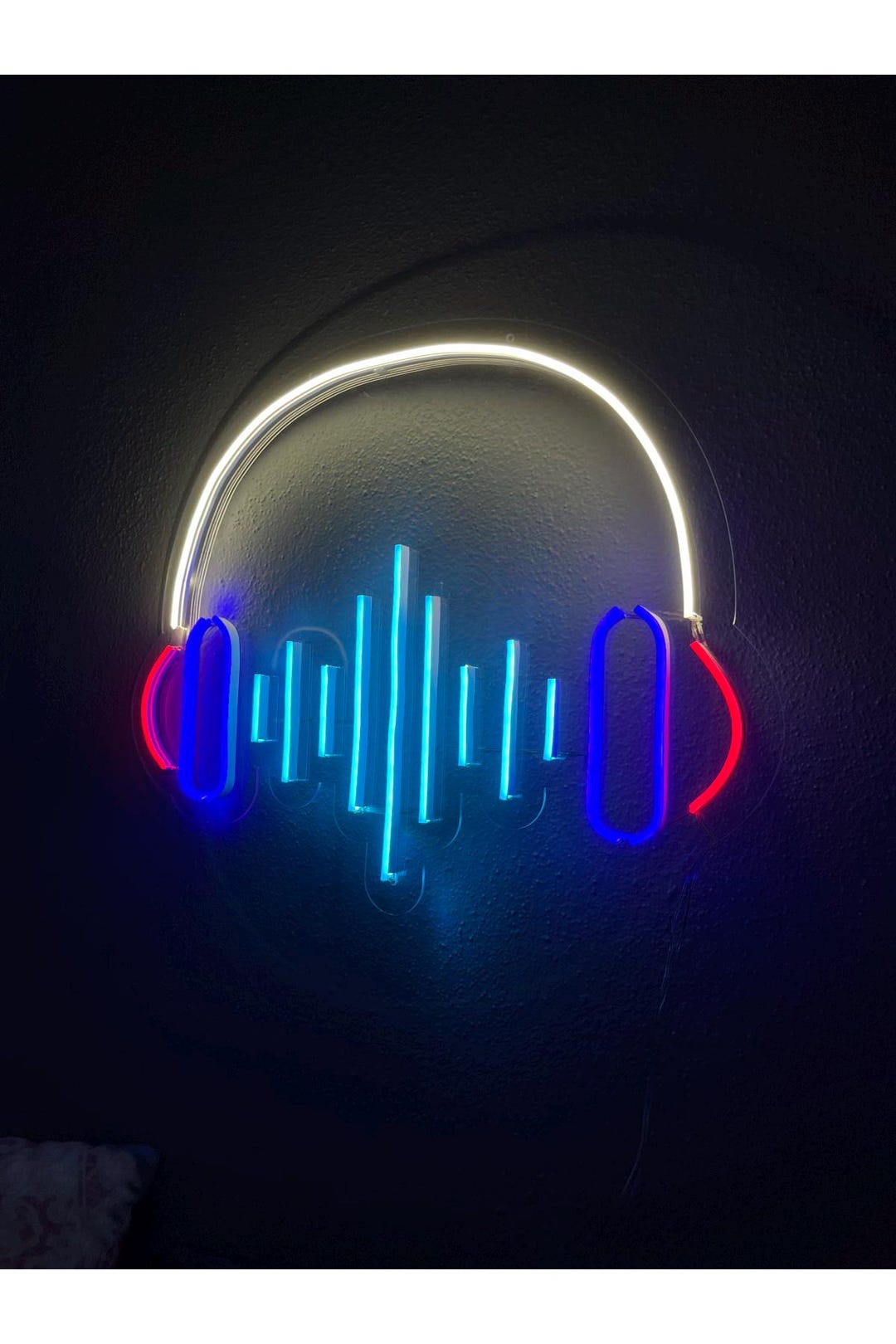 Headset Neon Sign Led Lights Bar Nightclub Studio Wall Decor Music Room ...