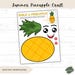 Build a Pineapple Craft Printable, DIY Pineapple Art, Papercraft ...