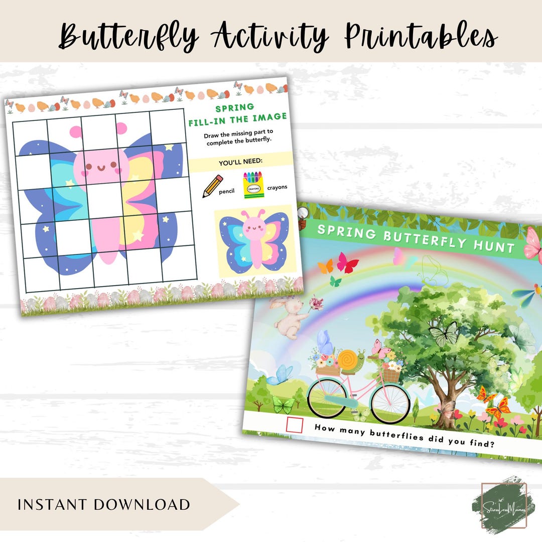Spring Activity Printable for Kids, Counting Practice, Homeschool ...