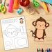Build a Monkey Activity Printable, Kids Craft Printable, Cut and Paste ...