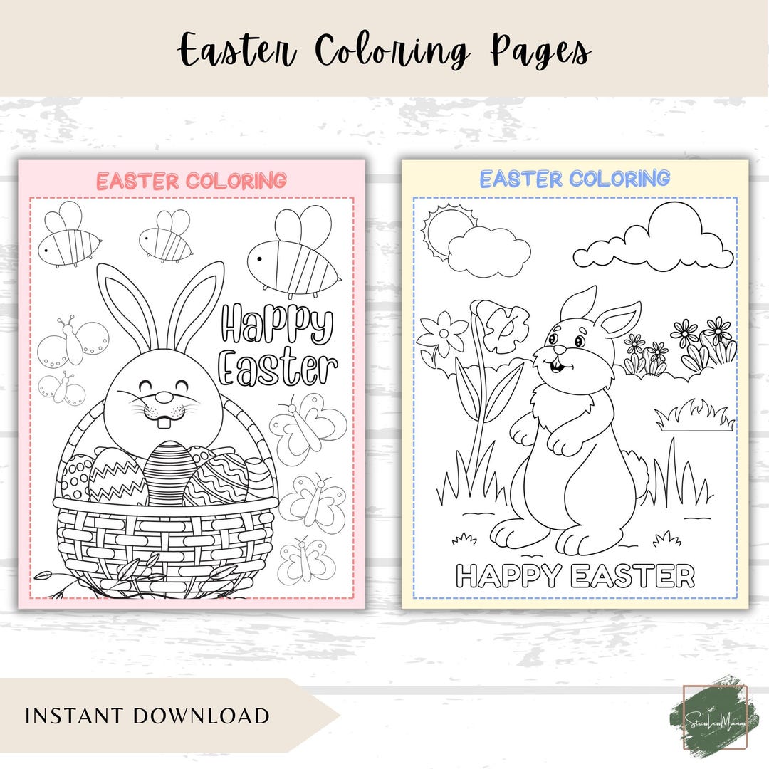 Printable Easter Coloring Pages for Kids, Easter Activities for Kids ...
