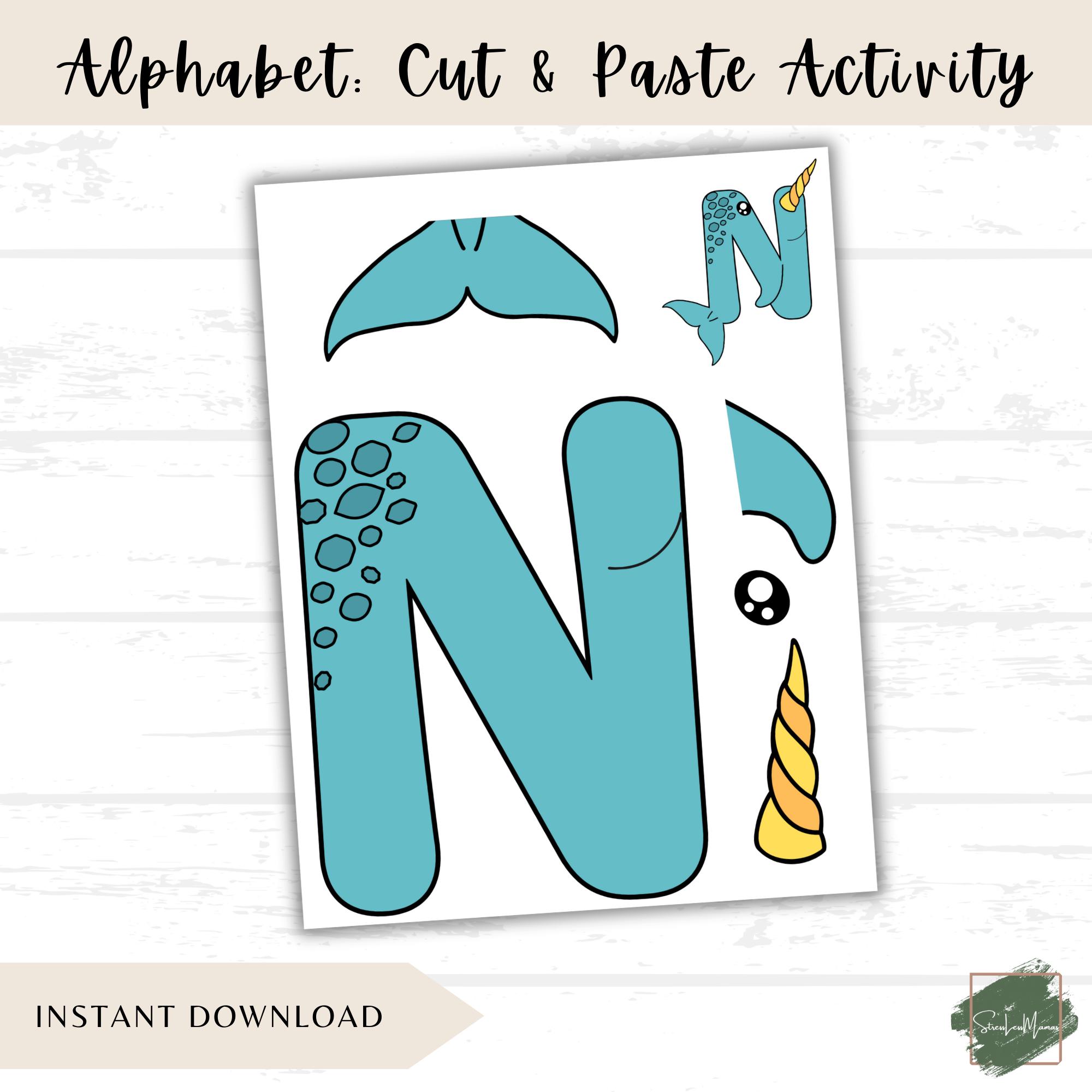 Build a Narwhal Craft Printable, DIY Narwhal Activity, Printable ...