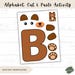 Make a Bear Craft Printable, Cut and Paste Activity, DIY Bear Craft ...