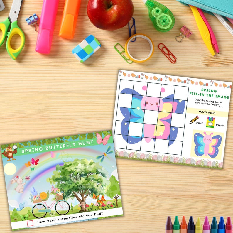 Spring Activity Printable for Kids, Counting Practice, Homeschool ...