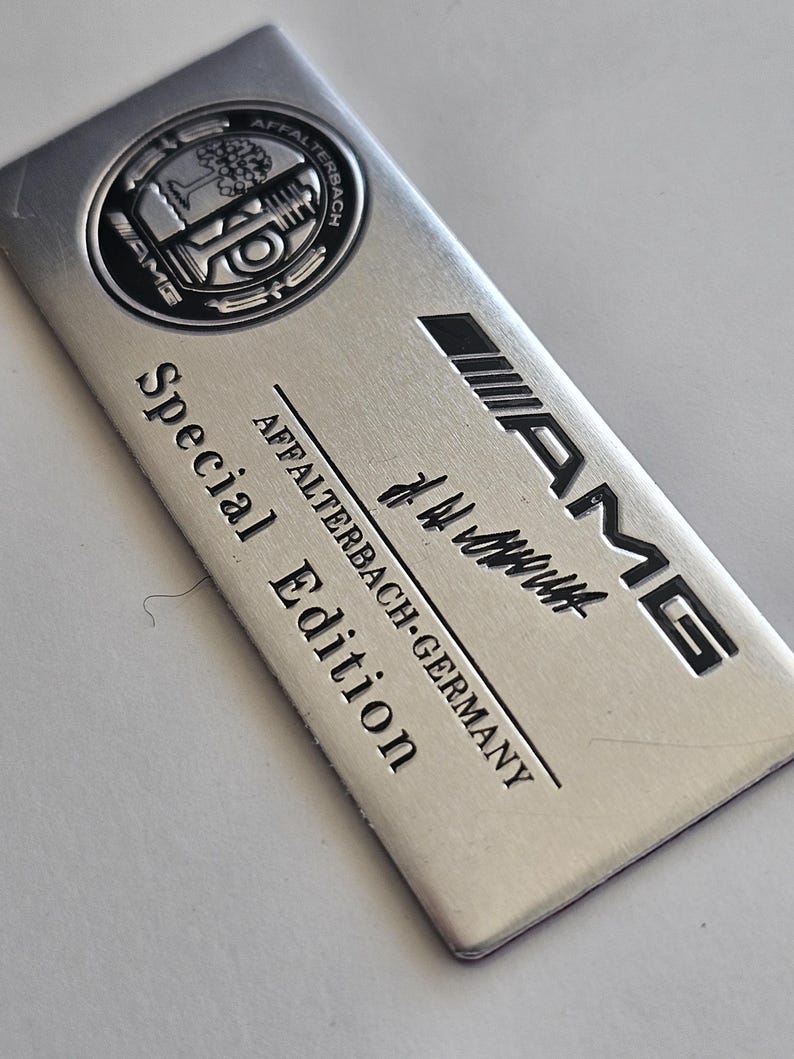 AMG Logo Emblem Sticker Affalterbach Fit for Mercedes Special Edition ...