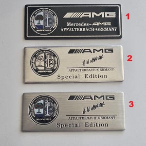 AMG Logo Emblem Sticker Affalterbach Fit for Mercedes Special Edition ...