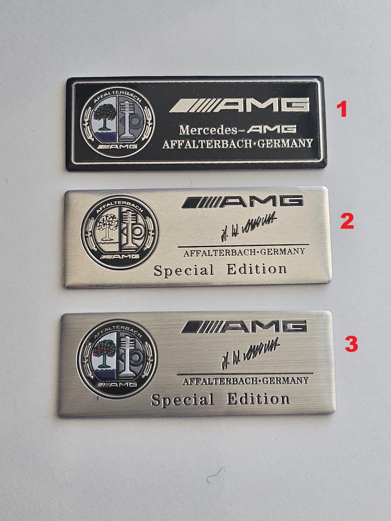 AMG Logo Emblem Sticker Affalterbach Fit for Mercedes Special Edition ...