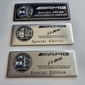 AMG Logo Emblem Sticker Affalterbach Fit for Mercedes Special Edition ...