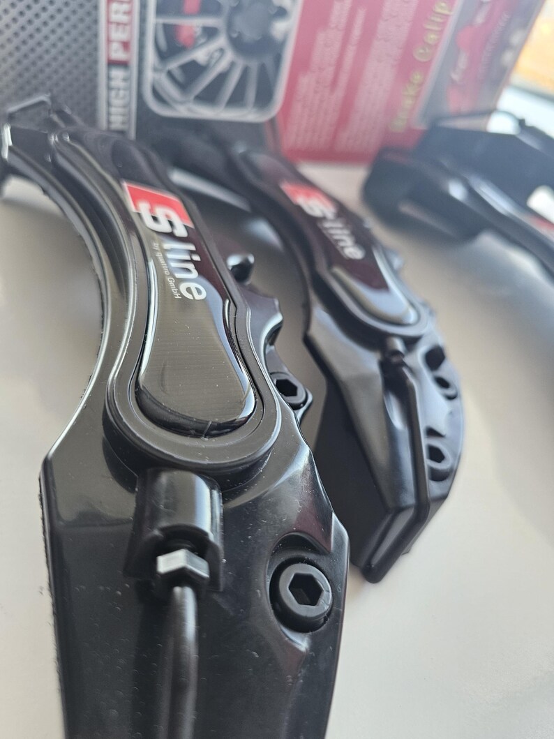 Fit for Audi S-line Brake Caliper Covers - Black (set of 4) - Etsy