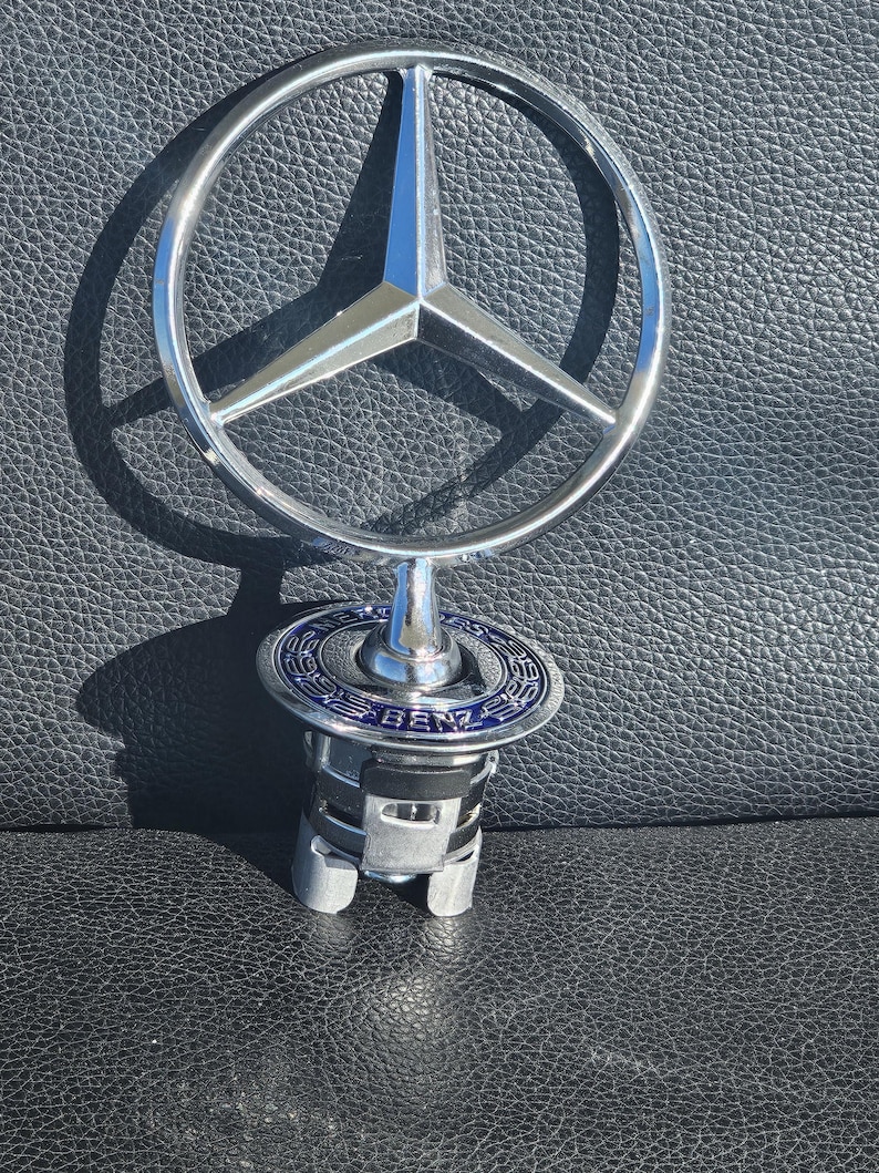 44mm Star Emblem Badge for Mercedes-benz - Bonnet Hood Logo C E S Class ...