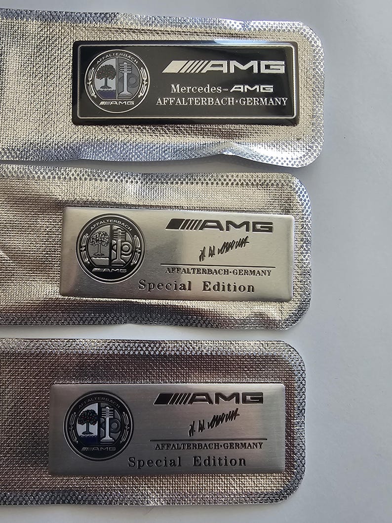 AMG Logo Emblem Sticker Affalterbach Fit for Mercedes Special Edition ...