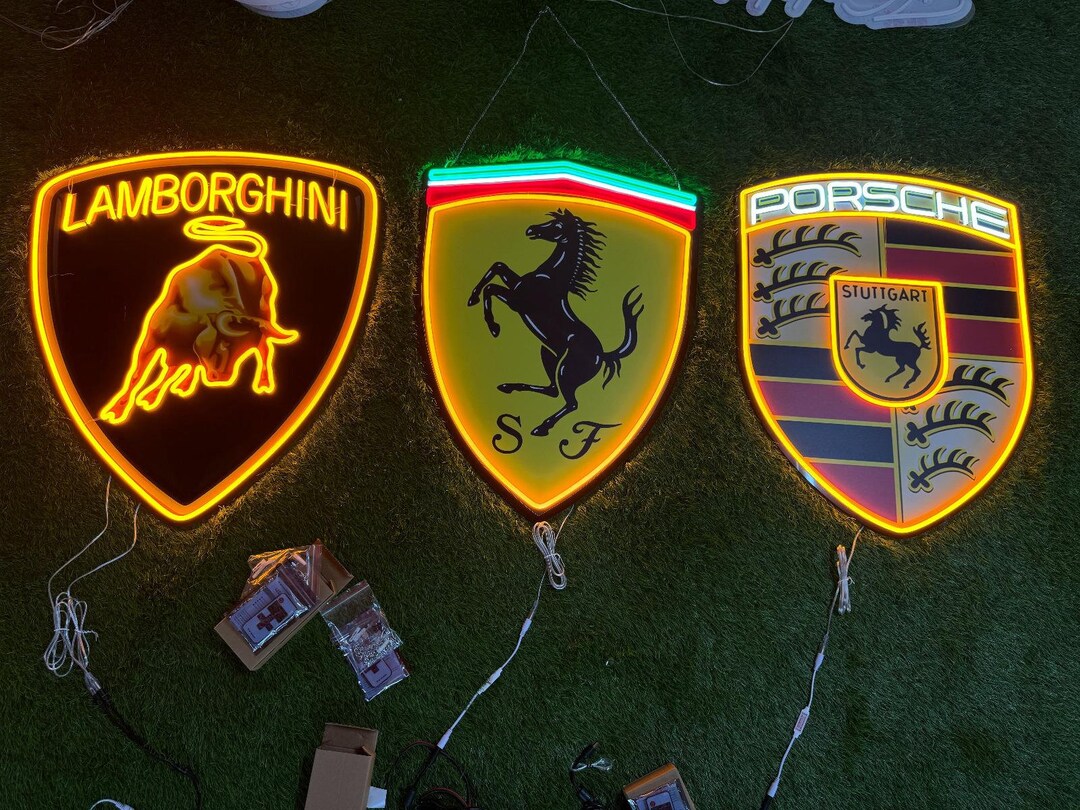 Lamborghini Ultra High Detail LED Sign Garage Decoration Box Wall ...