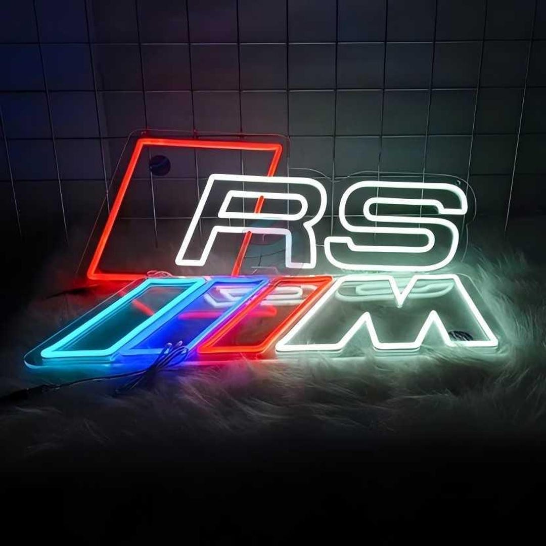 Audi RS Sport Ultra High Detail LED Sign Garage Decoration Box Wall ...