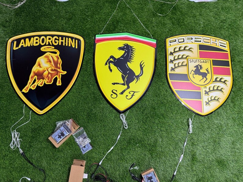 Lamborghini Ultra High Detail LED Sign Garage Decoration Box Wall ...