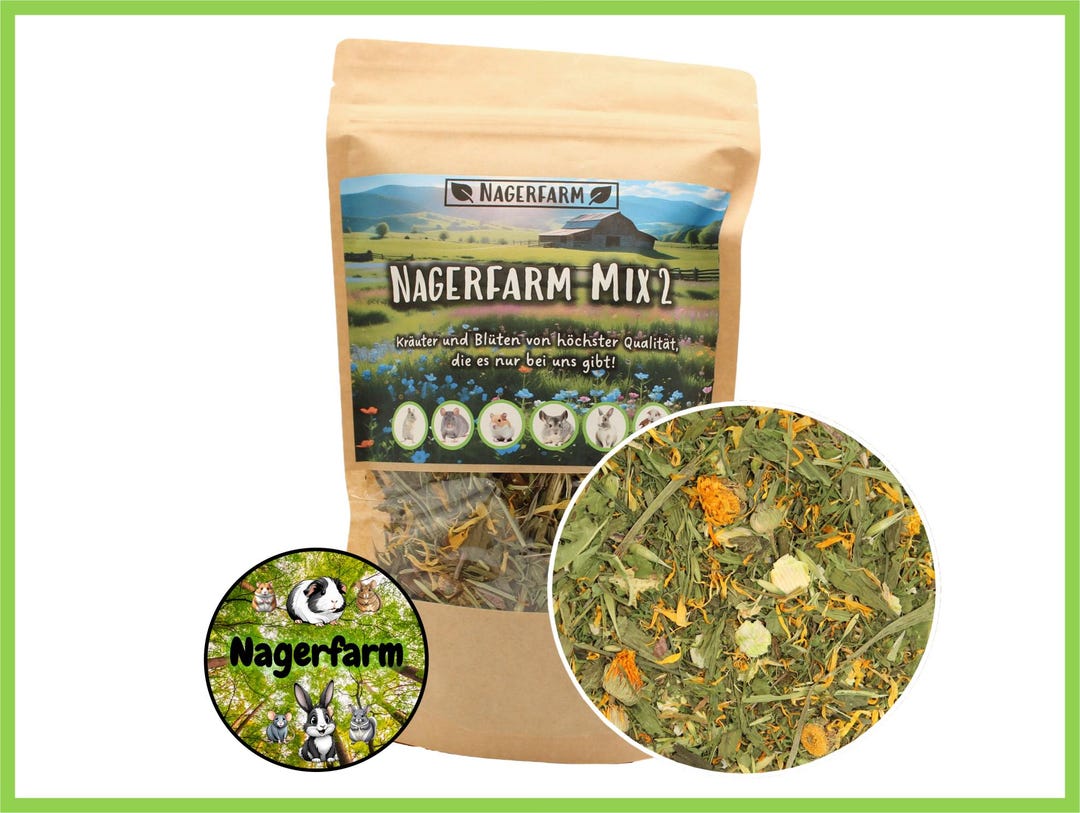 Herb Mix Flower Mix Mix 2 Rodents Guinea Pigs Dwarf Rabbits Fresh Herbs ...