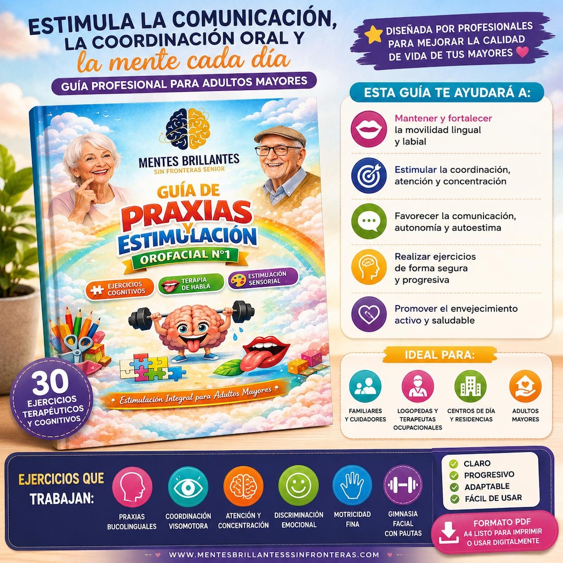 Guide to Praxis Exercises for Older Adults: Cognitive Stimulation (PDF ...