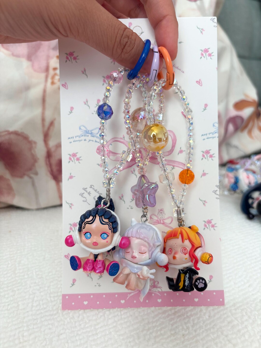 SKULLPANDA Keychain | Bag Charm | Phone Strap | Pop Bean Mini Figurine ...