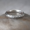 10mm Width Filigree Heart Cut Out Silver Ring Band | Solid 925 Sterling ...