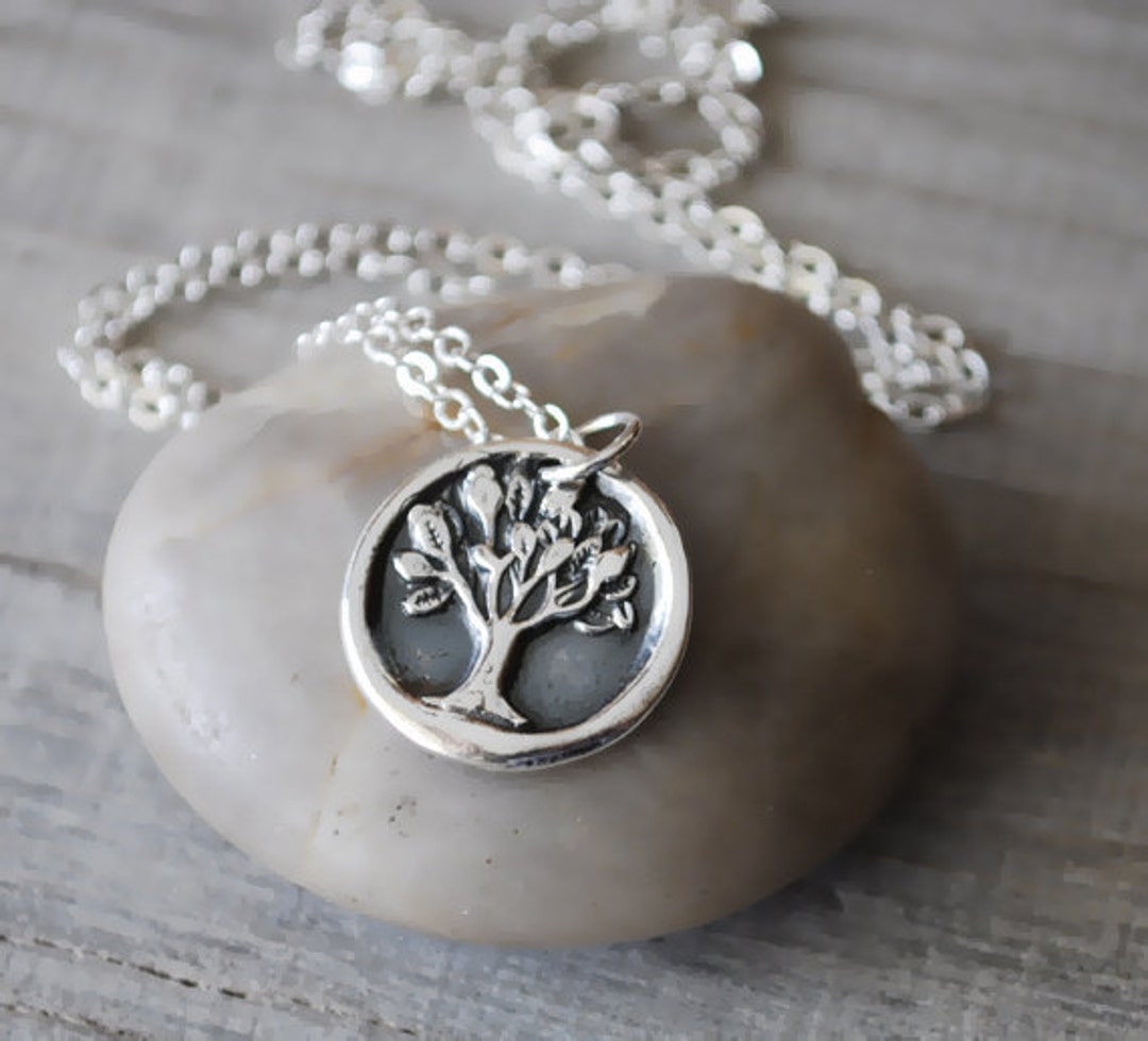 Fine Silver Tree of Life Necklace - Sterling Silver Chain - .999 Fine ...