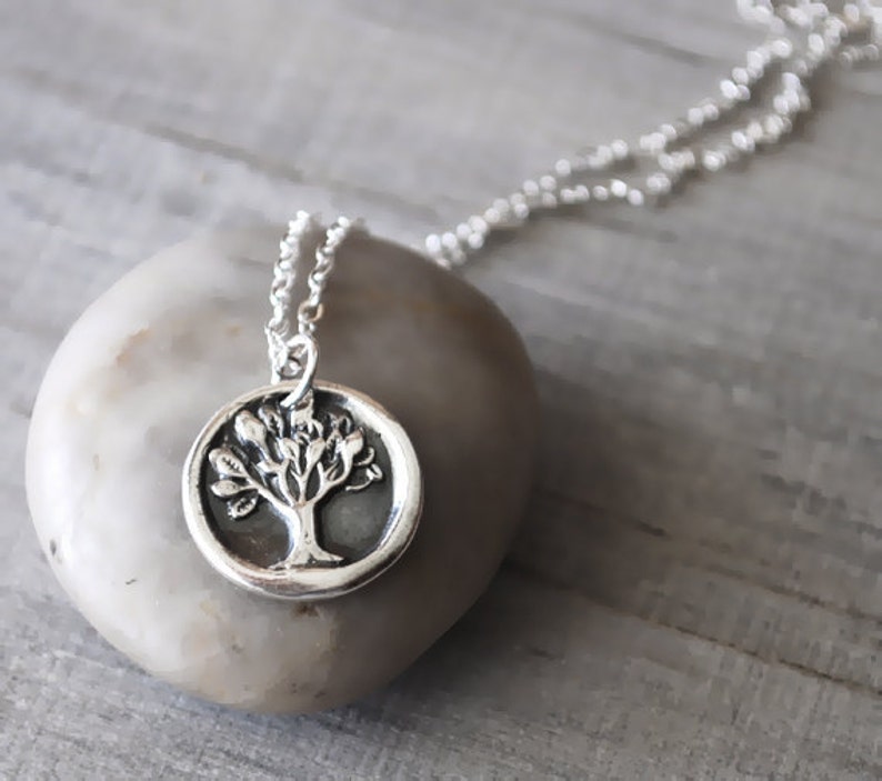 Fine Silver Tree of Life Necklace – Sterling Silver Chain, Artisan ...