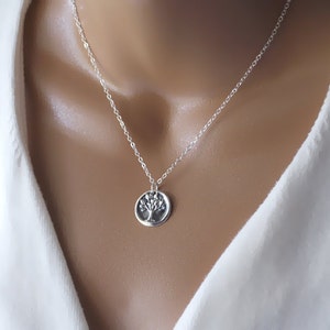 Fine Silver Tree of Life Necklace – Sterling Silver Chain, Artisan ...