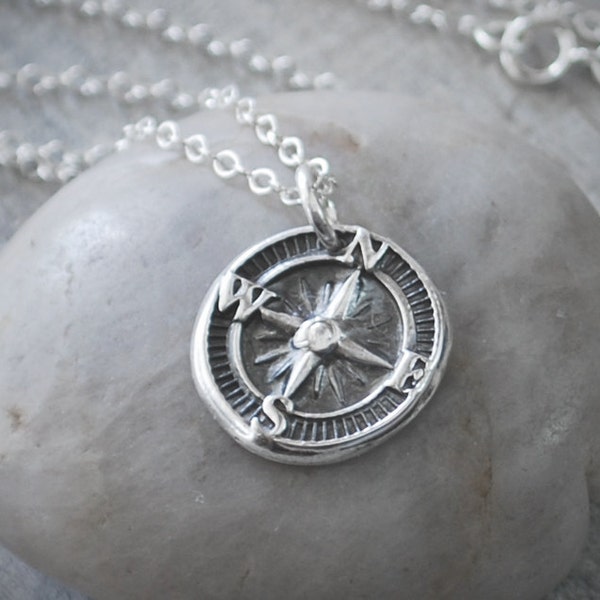 Compass Rose Pendant - Etsy