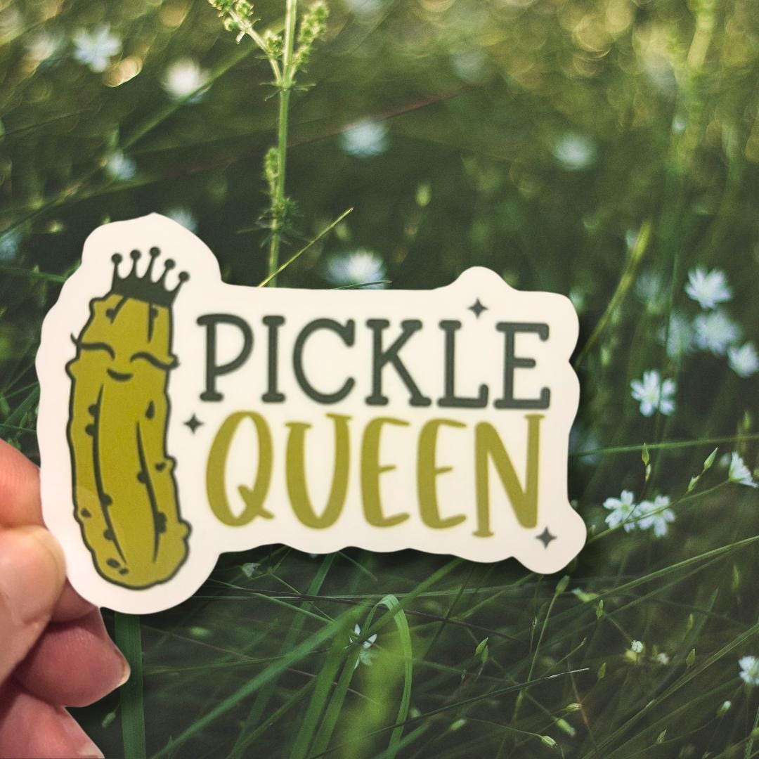 Pickle Queen Sticker, Pickle Lover Sticker, Pickle Sticker, Food ...
