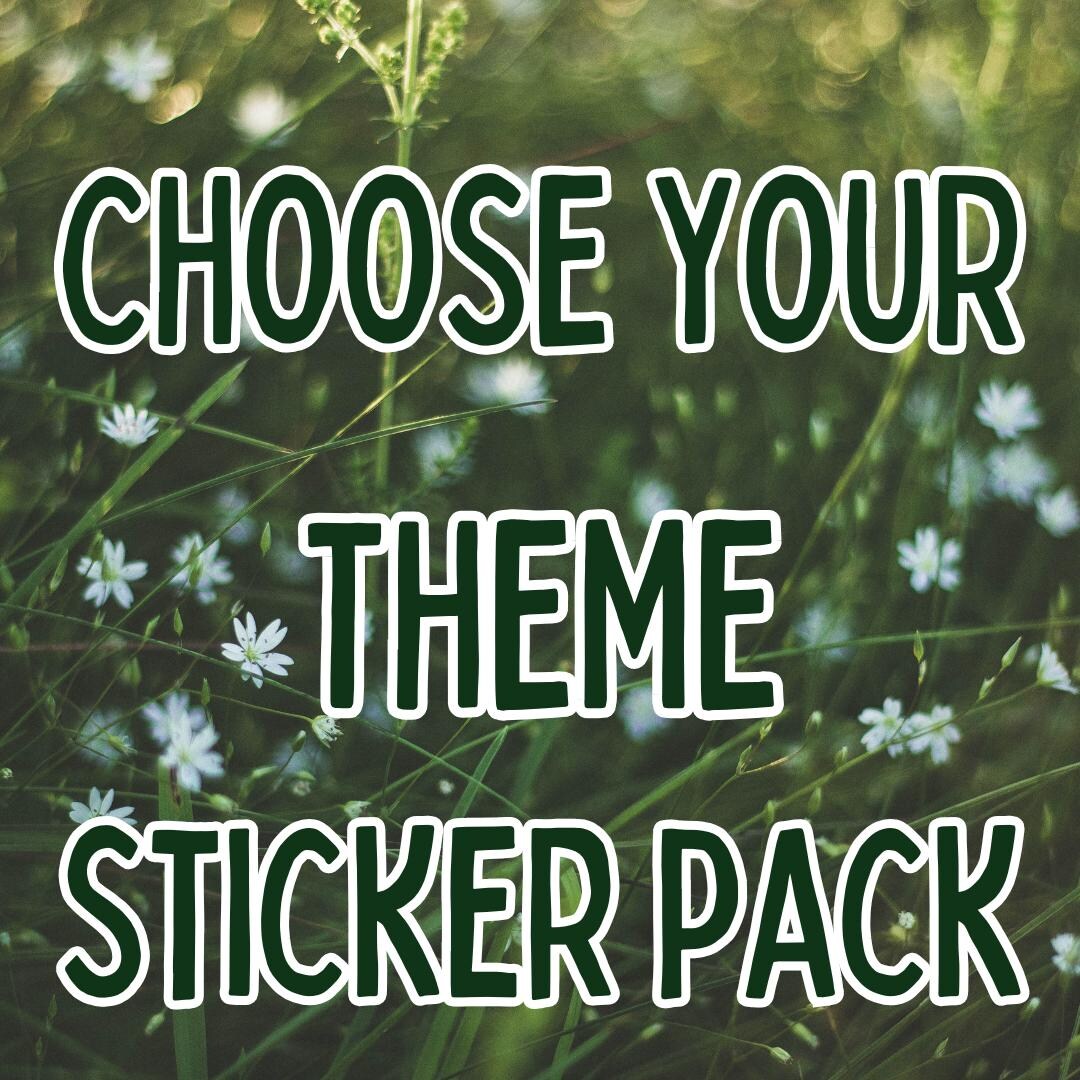Sticker Theme Pack, Choose Your Own Sticker Pack, Sticker Bundle ...
