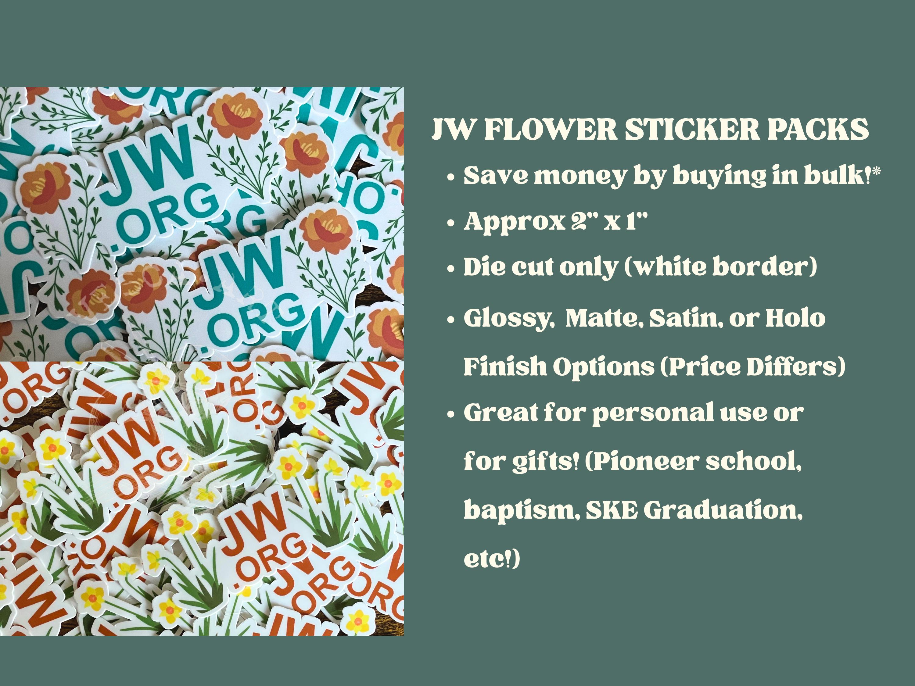 JW Stickers | JW Poppy Stickers | JW Flower Stickers | Jw Daffodil ...